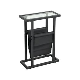 HOMCOM Couchtisch in Schwarz 40L x 18B x 55,5H cm | Gr.: onesize