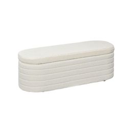 HOMCOM Polsterbank in Cremewei&szlig; 116L x 41B x 40,5H cm | Gr.: onesize