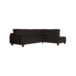 58 aufm Kessel ECKSOFA mit Ottomane rechts Kaylil Flachgewebe schoko | Gr.: onesize