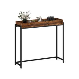 HOMCOM Konsolentisch in Rustikal-Braun 100L x 30B x 91H cm | Gr.: onesize