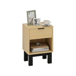 HOMCOM Nachttisch in Eiche 35L x 26B x 50H cm | Gr.: onesize
