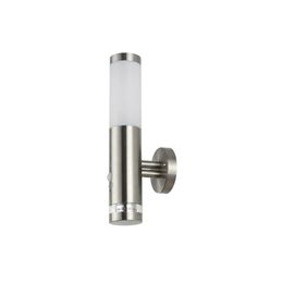 Licht-Erlebnisse Au&szlig;en Wandlampe (B)7.5 x (H)34 cm in Silber Wei&szlig; | Gr.: onesize