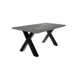 58 aufm Kessel ESSZIMMERTISCH Eike 8 160 x 90 x 75 Esstisch Schwarzstahl/Graphit | Gr.: onesize