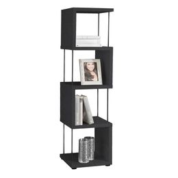 58 aufm Kessel REGAL Elga 33x33x126 B&uuml;cherregal Standregal schwarzstahl | Gr.: onesize