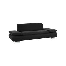 58 aufm Kessel SOFA 2,5-Sitzer Kaye Bezug Veloursstoff Metallfu&szlig; verchromt / schwarz | Gr.: onesize