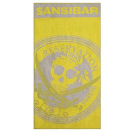 Sansibar Strandtuch Badetuch "Reservation" in Gelb, 100x180 m | Gr.: onesize