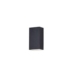 Licht-Erlebnisse Au&szlig;en Wandlampe EEK G (B)9 x (H)16 cm in Schwarz | Gr.: onesize