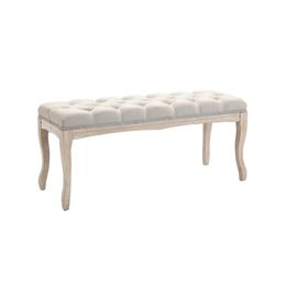 HOMCOM Polsterbank in Beige 110L x 40B x 48H cm | Gr.: onesize