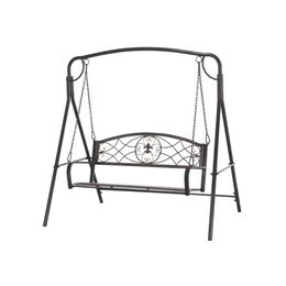 Outsunny Hollywoodschaukel in Schwarz 167L x 123B x 175H cm | Gr.: onesize