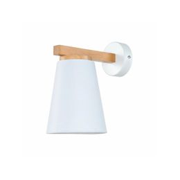 Licht-Erlebnisse Wandlampe (B)13 x (H)22 cm in Holz Wei&szlig; | Gr.: onesize