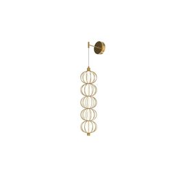 Licht-Erlebnisse Wandlampe EEK G (B)13.9 x (H)69.8 cm in Gold | Gr.: onesize