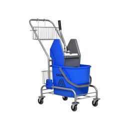 HOMCOM Putzwagen in Blau 73L x 45B x 95H cm | Gr.: onesize