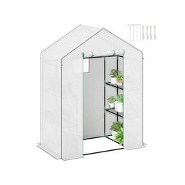 Outsunny Gew&auml;chshaus in Wei&szlig; 143L x 74B x 190H cm | Gr.: onesize