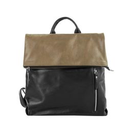 CLUTY City-Rucksack echt Leder in beige | Gr.: onesize