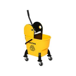 HOMCOM Reinigungswagen in Gelb 44L x 36B x 90H cm | Gr.: onesize