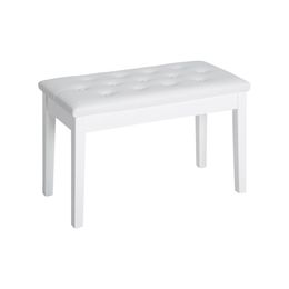 HOMCOM Klavierhocker in Wei&szlig; 76L x 36B x 50H cm | Gr.: onesize