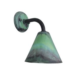 Licht-Erlebnisse Wandlampe (H)25 cm in Gr&uuml;n Antik | Gr.: onesize