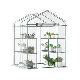 Outsunny Gew&auml;chshaus in Transparent 143L x 143B x 195H cm | Gr.: onesize