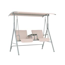 Outsunny Hollywoodschaukel in Beige 175L x 112B x 158H cm | Gr.: onesize