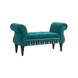 HOMCOM Polsterbank in Gr&uuml;n 117L x 40B x 58H cm | Gr.: onesize