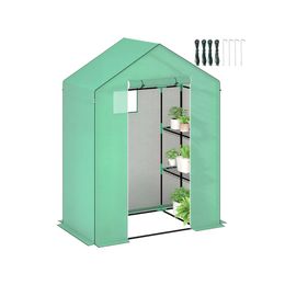 Outsunny Gew&auml;chshaus in Gr&uuml;n 143L x 74B x 190H cm | Gr.: onesize
