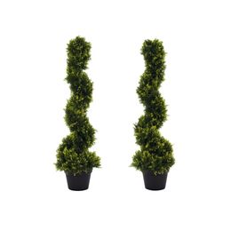 Outsunny K&uuml;nstlicher Zedernbaum in Gr&uuml;n 18L x 18B x 90H cm | Gr.: onesize