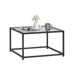 HOMCOM Couchtisch in Schwarz 68L x 68B x 39H cm | Gr.: onesize
