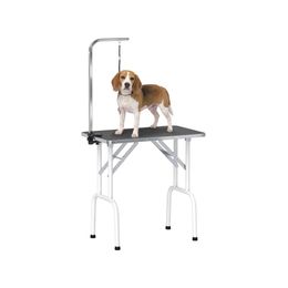 PawHut Hundepflegetisch Gummi+ Edelstahl | Gr.: onesize