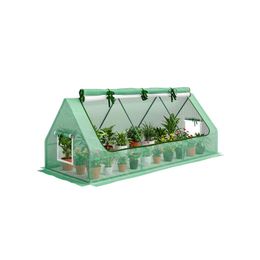Outsunny Gew&auml;chshaus in Gr&uuml;n 240L x 90B x 90H cm | Gr.: onesize