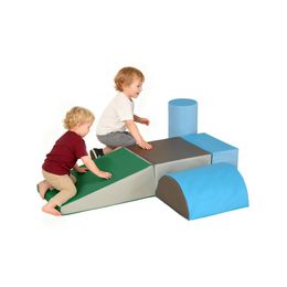 HOMCOM Bausteinset in Blau 40,6L x 40,6B x 20,3H cm | Gr.: onesize