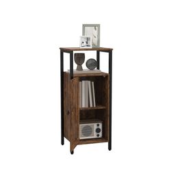 HOMCOM Beistelltisch in Rustikal-Braun 34L x 30B x 80H cm | Gr.: onesize