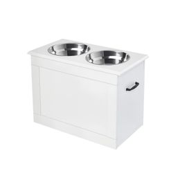 PawHut Erh&ouml;hter Hundenapf Wei&szlig; | Gr.: onesize
