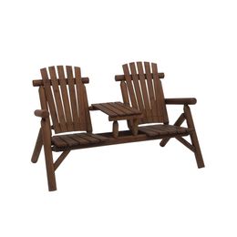 Outsunny Gartenbank in Braun 157L x 88B x 103H cm | Gr.: onesize