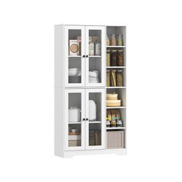 HOMCOM K&uuml;chenschrank in Wei&szlig; 90L x 35B x 172H cm | Gr.: onesize