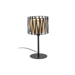 Licht-Erlebnisse Tischlampe &Oslash; 20 x (H)37 cm in Schwarz Braun | Gr.: onesize