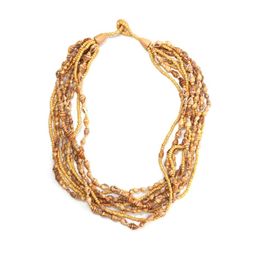 Collezione Alessandro Kurze Kette " Liane " in gelb | Gr.: onesize