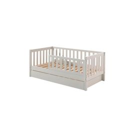 58 aufm Kessel JUNIORBETT Karie 148x60x76 aus Massivholz+MDF in Wei&szlig; | Gr.: onesize
