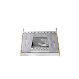 58 aufm Kessel ZELTBETT Karyn 7 206x158x98 aus Kiefer Massivholz in Wei&szlig;/natur | Gr.: onesize