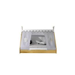 58 aufm Kessel ZELTBETT Karyn 7 206x158x98 aus Kiefer Massivholz in Wei&szlig;/natur | Gr.: onesize