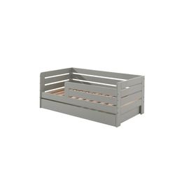 58 aufm Kessel JUNIORBETT Karie 144x56x70 aus Massivholz+MDF in Grau | Gr.: onesize