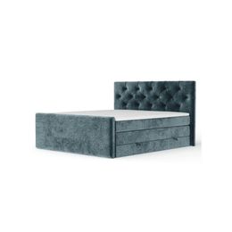 maison de r&ecirc;ve Boxspringbett mit Stauraum blau Ma&szlig;e (cm): B: 162 H: 118 &raquo; H&ouml;ffner