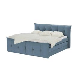 switch Boxspringbett mit Bettkasten Sofia blau Ma&szlig;e (cm): B: 204 H: 113 &raquo; H&ouml;ffner
