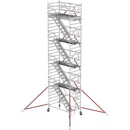Altrex Treppenger&uuml;st RS TOWER 53 breit, Holzplattform, L&auml;nge 1,85 m, Arbeitsh&ouml;he 10,20 m