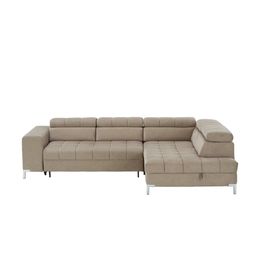 H&ouml;ffner Ecksofa mit verstellbaren Kopfst&uuml;tzen Arte braun Ma&szlig;e (cm): B: 284 H: 97 T: 200.0 &raquo; H&ouml;ffner