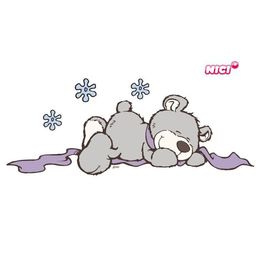 Wandtattoo Kinderzimmer NICI Winter Bears Teddy Babyzimmer Wandsticker Tiere Kinder B&auml;r Wandaufkleber in S-XXL Baby, Junge & M&auml;dchen