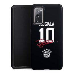 DeinDesign Galaxy S20 FE 5G Handy Panzer Handyh&uuml;lle robuste Outdoor H&uuml;lle Schutzh&uuml;lle gl&auml;nzend Fcb Fc Bayern M&uuml;nchen Jamal Musiala Tough Case