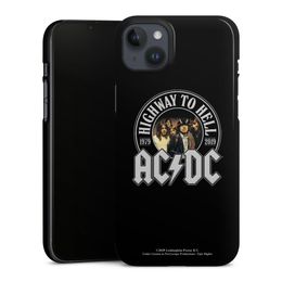DeinDesign iPhone 14 Plus Handy Premium Case Smartphone Handyh&uuml;lle Schutzh&uuml;lle gl&auml;nzend Acdc Official Licensed Product Rock Premium Case