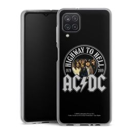 DeinDesign Galaxy A12 Handy Silikon H&uuml;lle Case transparent Handyh&uuml;lle Acdc Official Licensed Product Rock Silikon Case