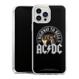 DeinDesign iPhone 13 Pro Max Handy Silikon H&uuml;lle Case transparent Handyh&uuml;lle Acdc Official Licensed Product Rock Silikon Case