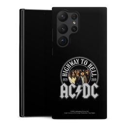 DeinDesign Galaxy S23 Ultra Handy Premium Case Smartphone Handyh&uuml;lle Schutzh&uuml;lle matt Acdc Official Licensed Product Rock Premium Case